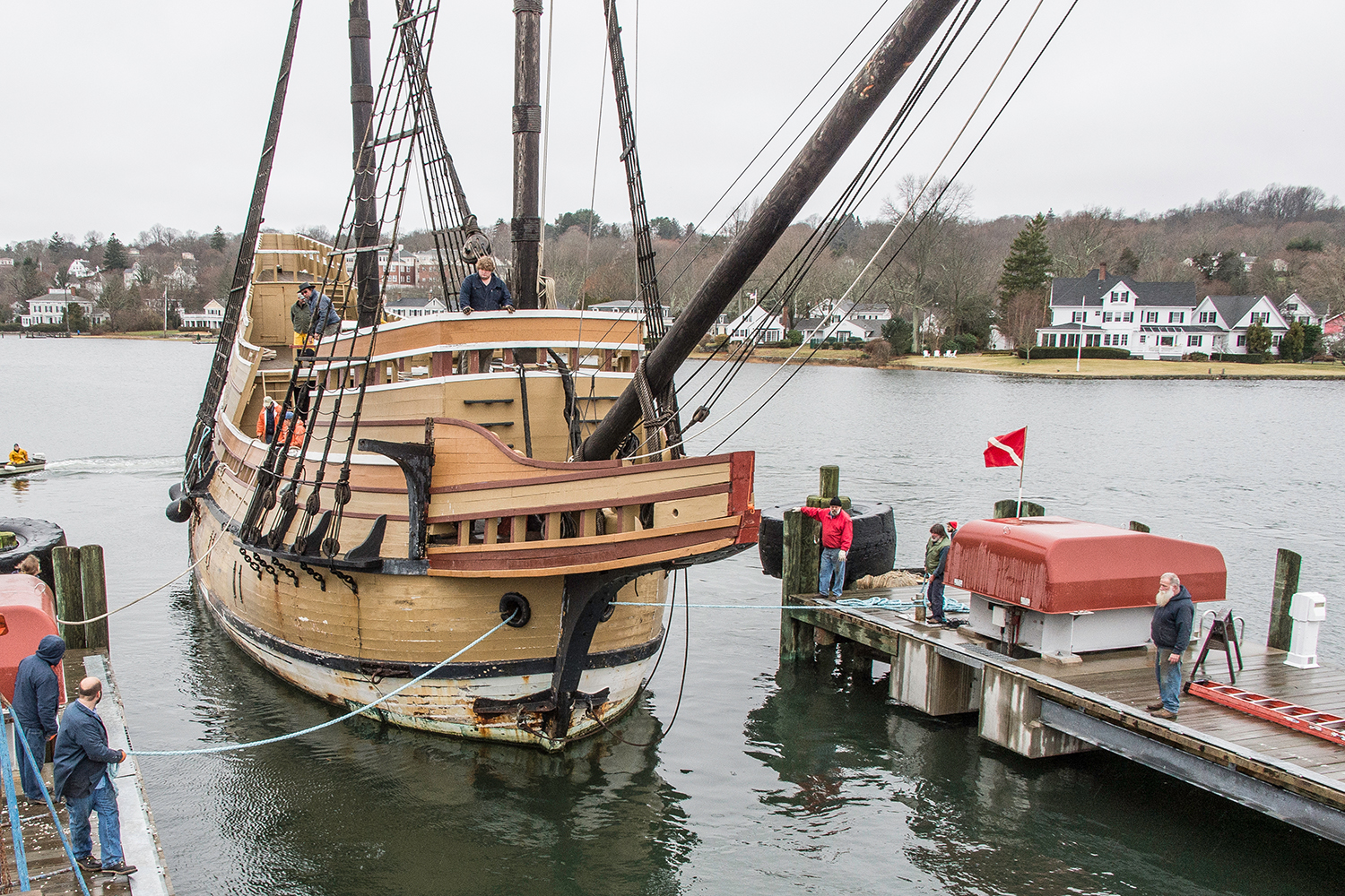 Restoration Continues: MAYFLOWER II at Mystic Seaport - Mystic Seaport ...